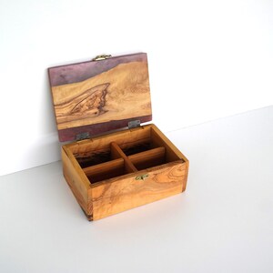 Discounted / Epoxy Resin Box / Olive Wood Epoxy Box / Jewelry Box - Etsy