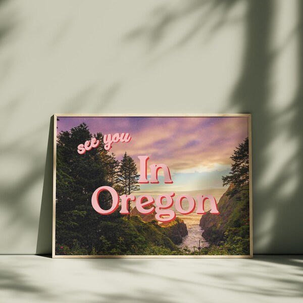 Oregon Print - Etsy