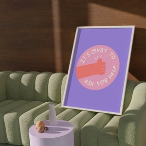 Ask for Help-classroom Art Decor-digital Prints-wall Art Print ...