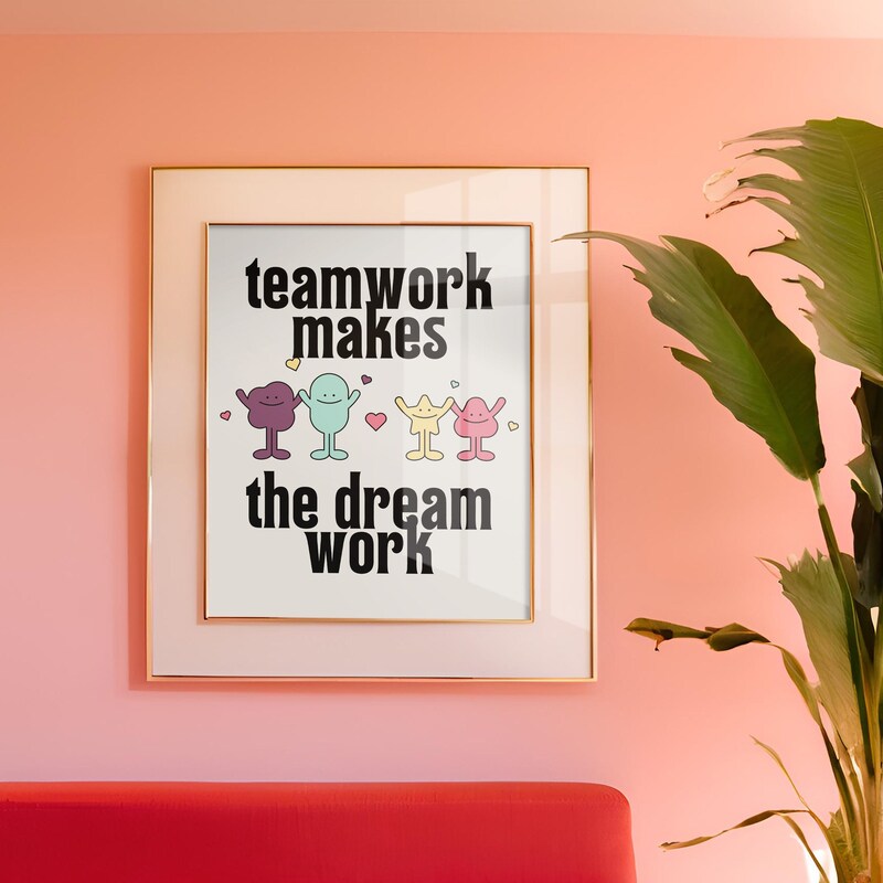 Teamwork Wall Art - Etsy