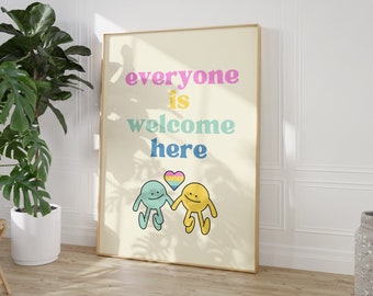 Safe Space Classroom Poster, Everyone is Welcome - Etsy