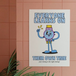 Classroom Art,kids Room Art,downloadable Print,cartoon Art Print,retro ...