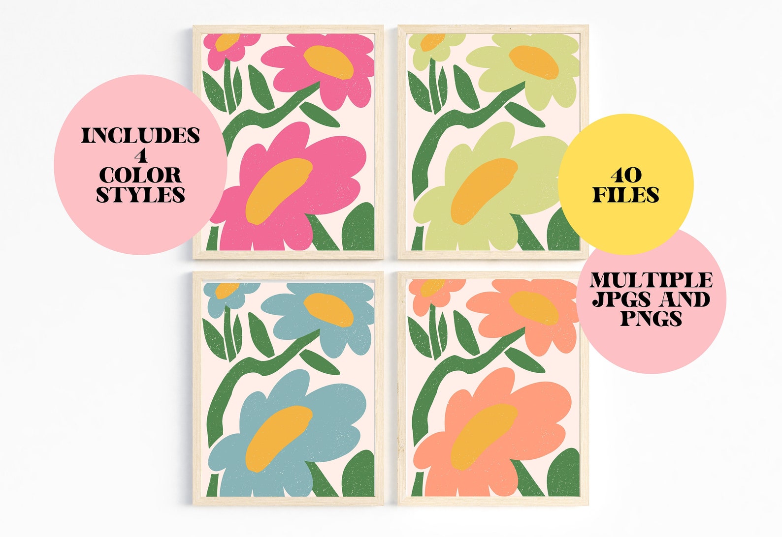 Digital Download-60 Files-trendy Art-digital - Etsy