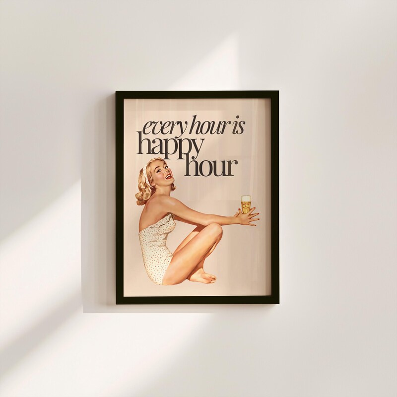 Happy Hour Art - Etsy