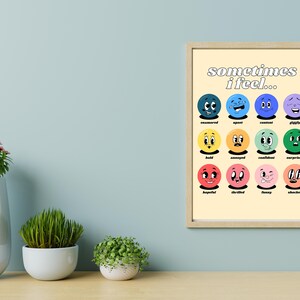 Emotions Wall Art, Retro Quote, Digital Prints, Wall Art, Digital ...