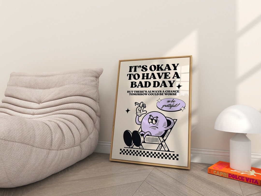 Printable Poster, Funny Decor, Bedroom Room Decor, Cartoon Poster ...