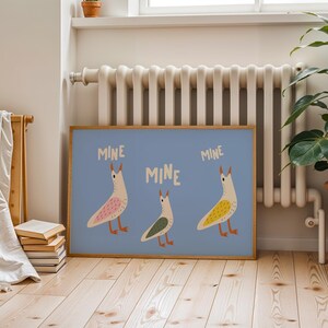 Floral Posters Set of 15, Pink & Blue Apartment Art Prints, Fun Dorm ...