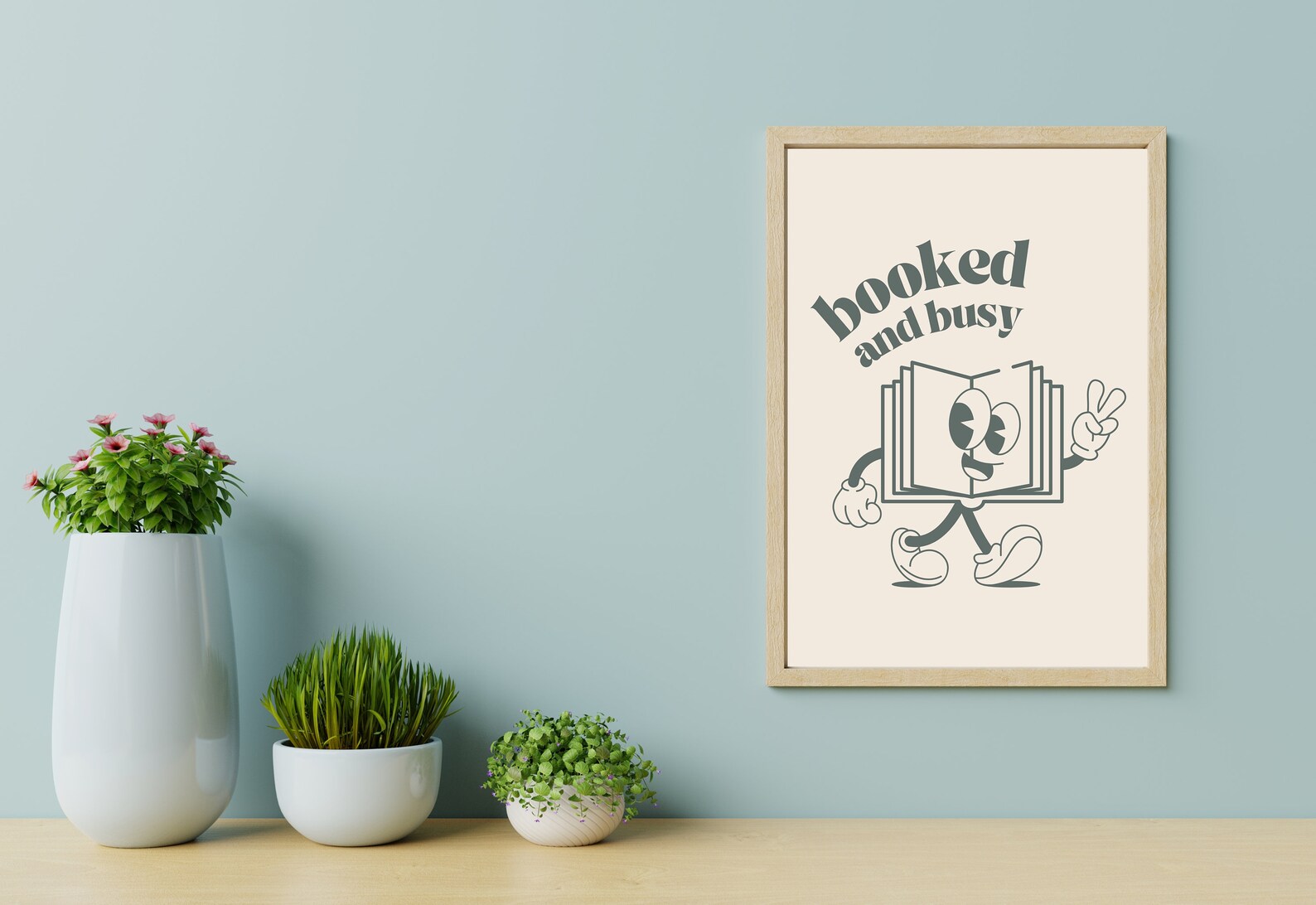 Classroom Art Decor-book Wall Art-retro-poster Print-booked and Busy ...