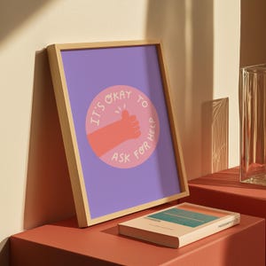 Ask for Help-classroom Art Decor-digital Prints-wall Art Print ...