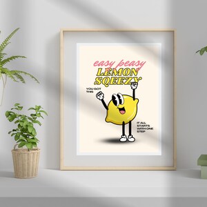Easy Peasy Lemon Squeezy Printable Classroom Poster Digital - Etsy Canada