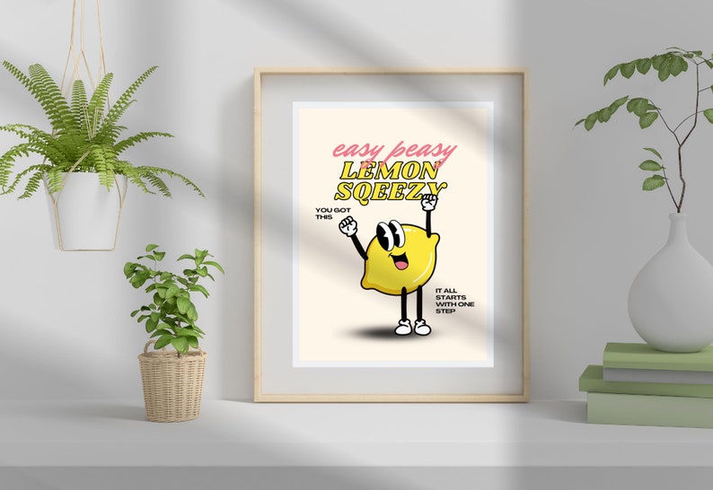 Easy Peasy Lemon Squeezy Printable Classroom Poster Digital - Etsy Canada