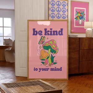 Be Kind to Your Mind-classroom Art Decor-digital Download-wall Print ...