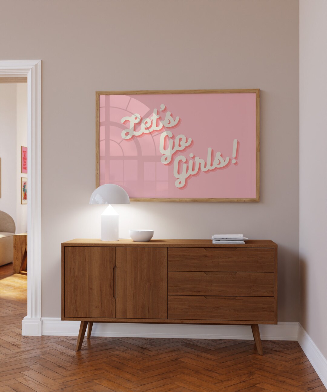 Let's Go Girls Digital Download,girly Print,poster,trendy Art,retro Art ...