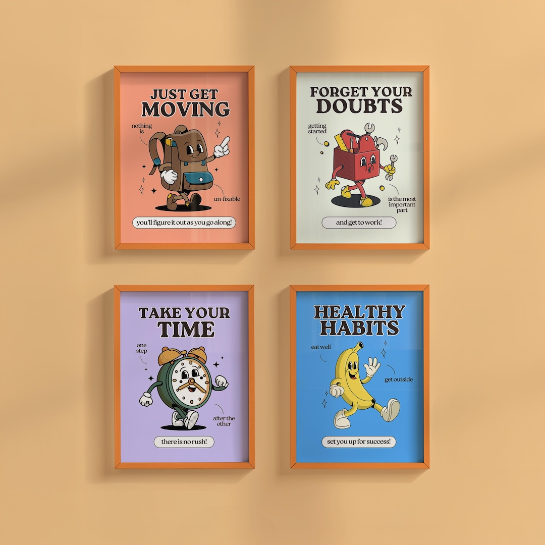 Kids Learning Poster Set: Playroom & Classroom Decor (digital Downloads ...