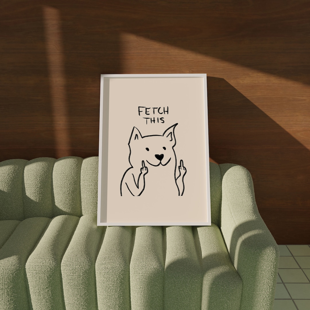 Fetch This Digital Download Wall Print Retro Decor Girly Print ...