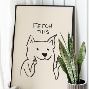 Fetch This Digital Download Wall Print Retro Decor - Etsy