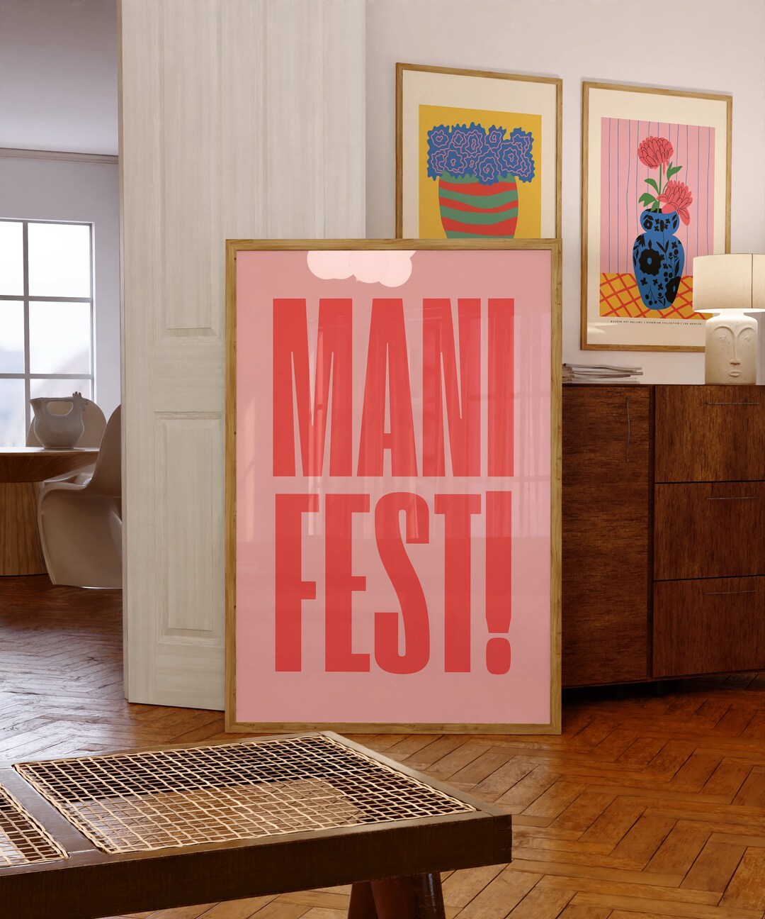 Manifest Art Print, Manifesting Posters, Inspirational Quote, Digital ...