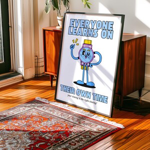 Classroom Art,kids Room Art,downloadable Print,cartoon Art Print,retro ...