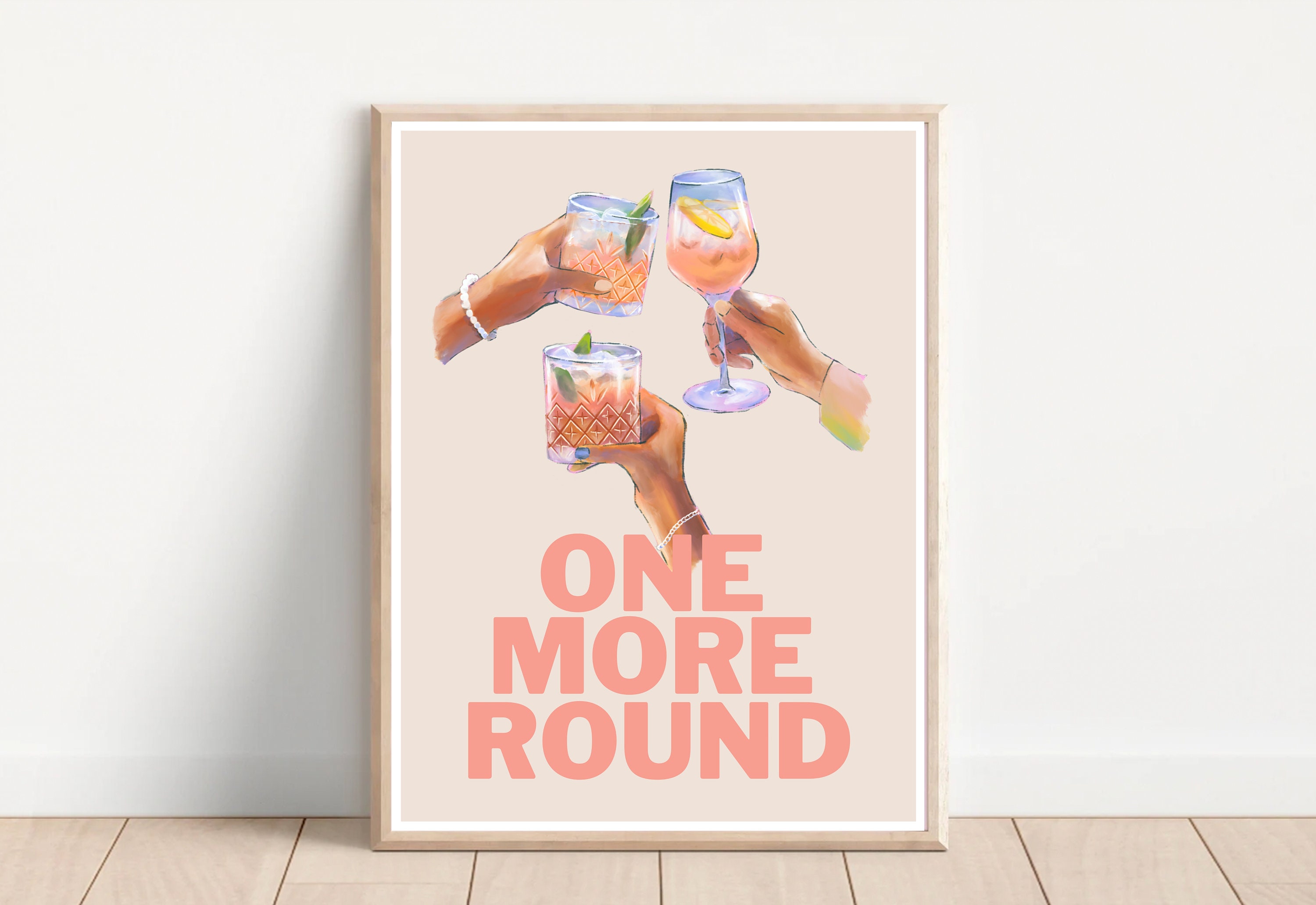 One More Round-digital Download-martini Art-retro Print-cheers - Etsy ...