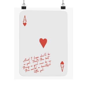 Ace of Hearts,great Gatsby Quote,retro Card Posters,great Gatsby Wall ...