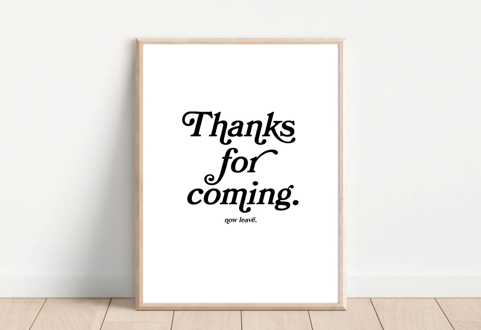 Thanks for Coming-digital Prints-wall Art Print-typography - Etsy