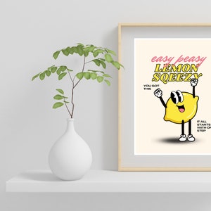 Easy Peasy Lemon Squeezy Printable Classroom Poster Digital - Etsy Canada