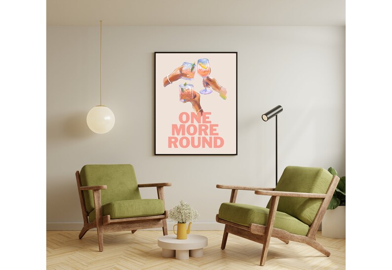 One More Round-digital Download-martini Art-retro Print-cheers - Etsy ...