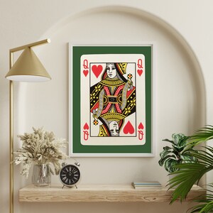 Queen Card Art-digital Download-wall Print-retro Art Print-queen of ...