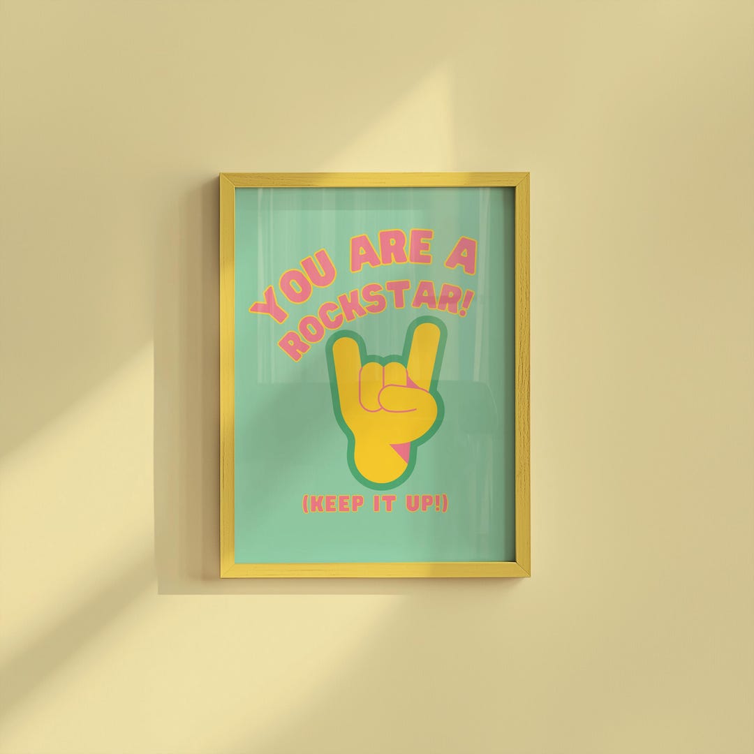 Classroom Printable Poster, You Are A Rockstar (digital Download) - Etsy
