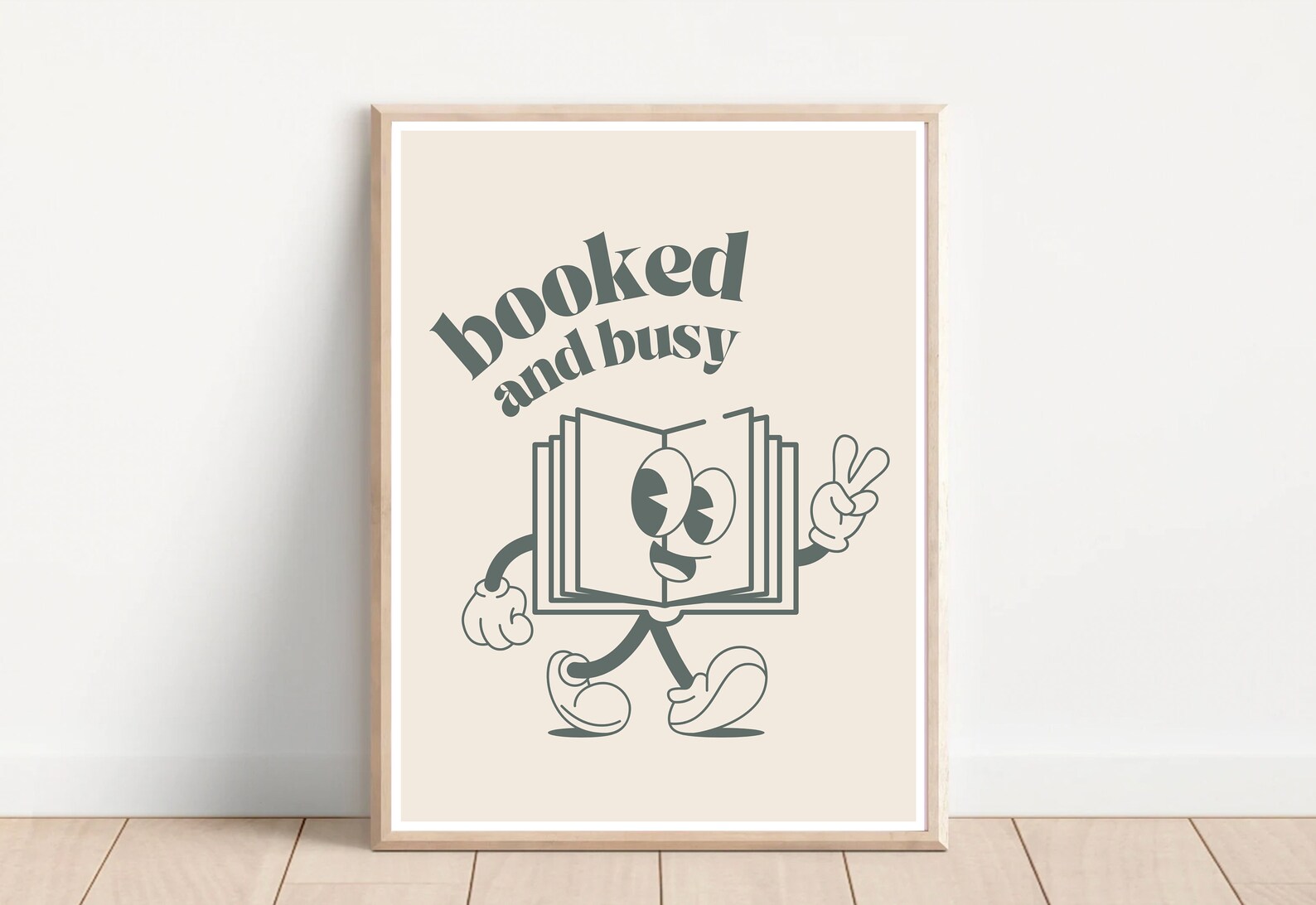 Classroom Art Decor-book Wall Art-retro-poster Print-booked and Busy ...