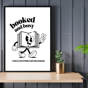 Reading Poster-classroom Wall Decor-digital Download-wall Print-booked ...