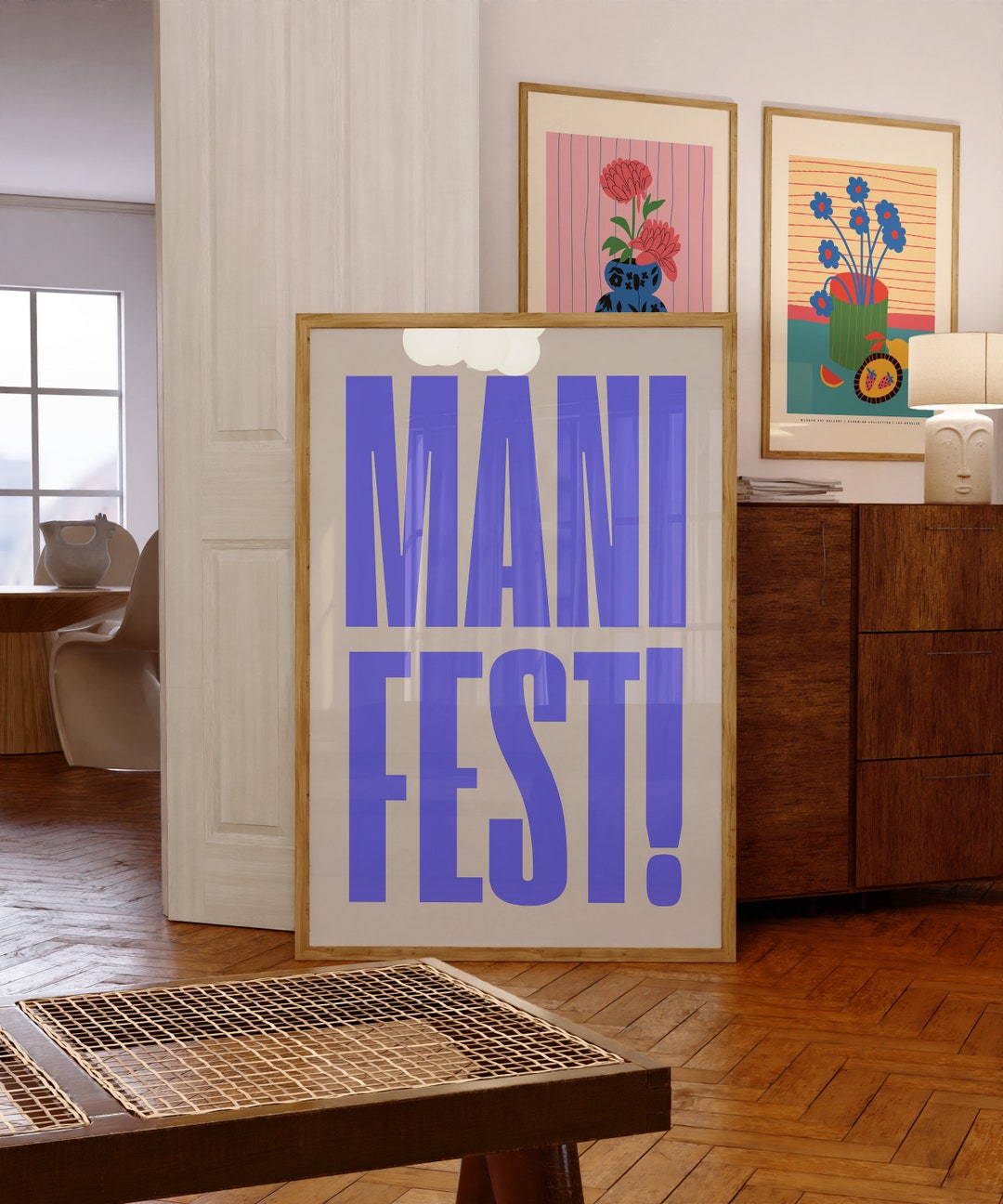 Manifest Art Print, Manifesting Posters, Inspirational Quote, Digital ...