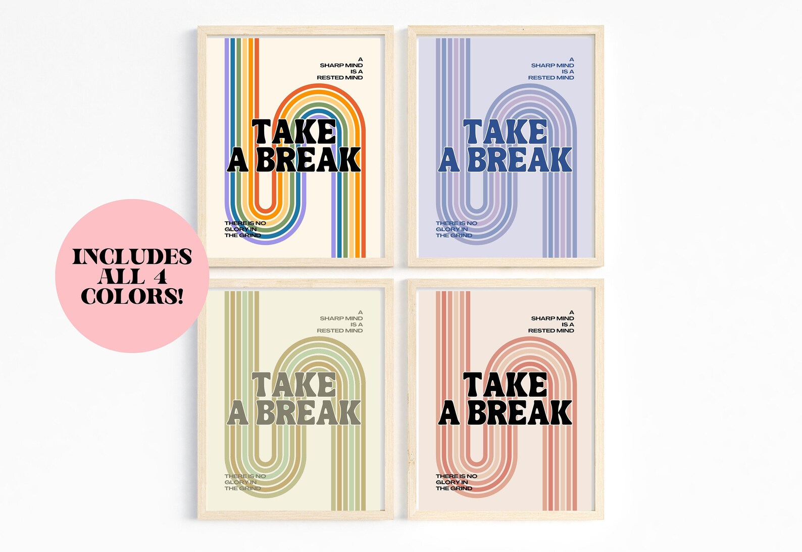 Take a Break-digital Download-wall Print-retro-downloadable - Etsy