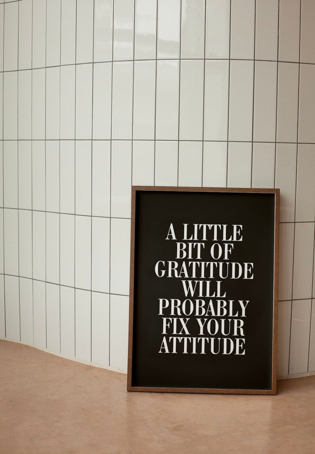 Quote Wall Posters, Gratitude Wall Art, Empowerment Art, Retro Decor ...