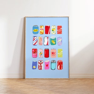 Soda Poster-diet Cokewall Print-digital Download-preppy Pink Prints ...