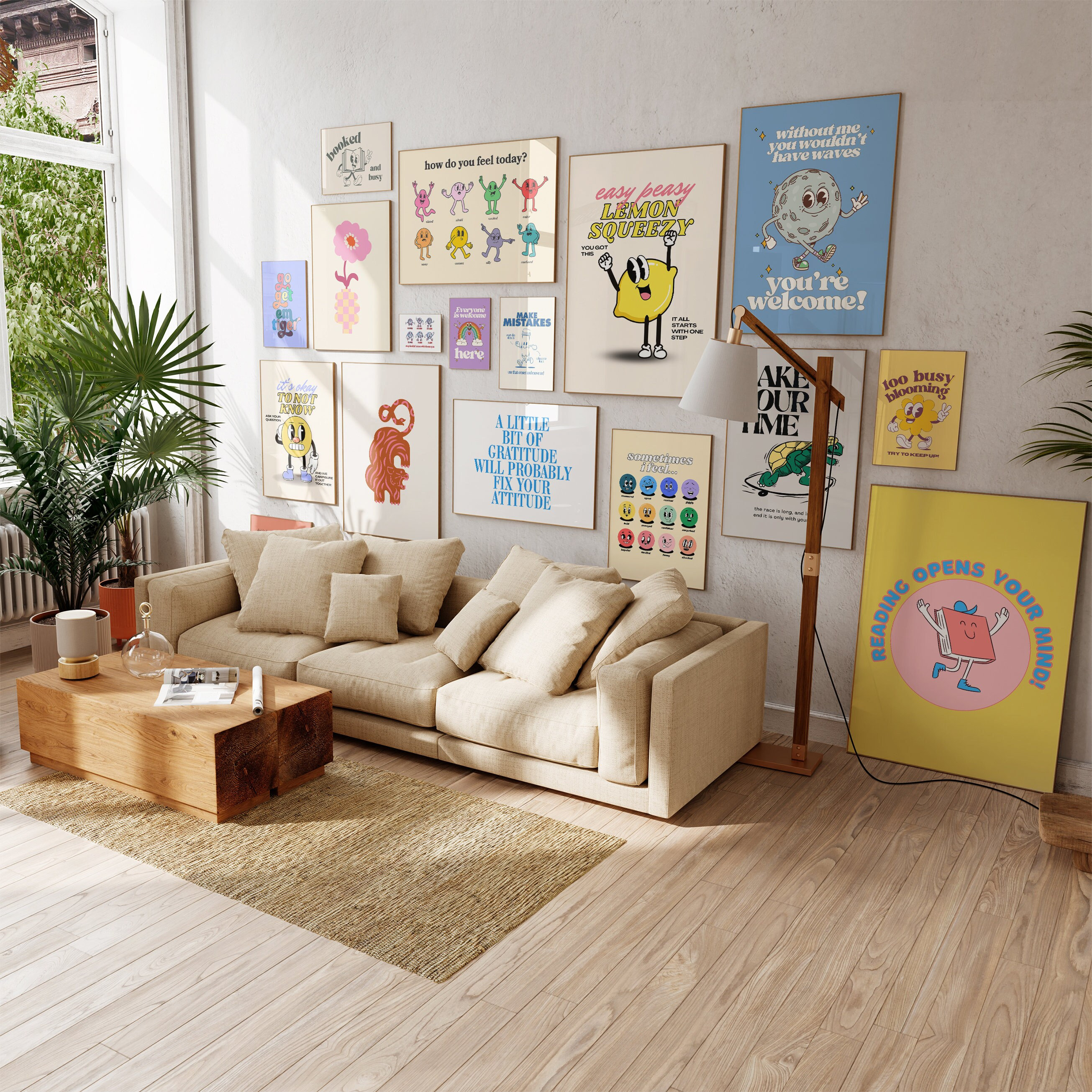 Kids' Room Poster Set: Playroom & Classroom Decor (digital Downloads ...