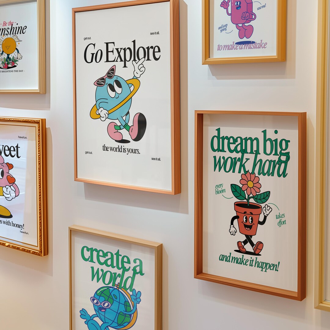 Gallery Wall Set, School Posters, Printable Wall Art, School Gallery ...