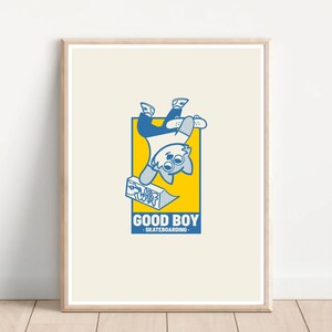 Good Boy Digital Download Wall Print Retro Decor Girly Print ...