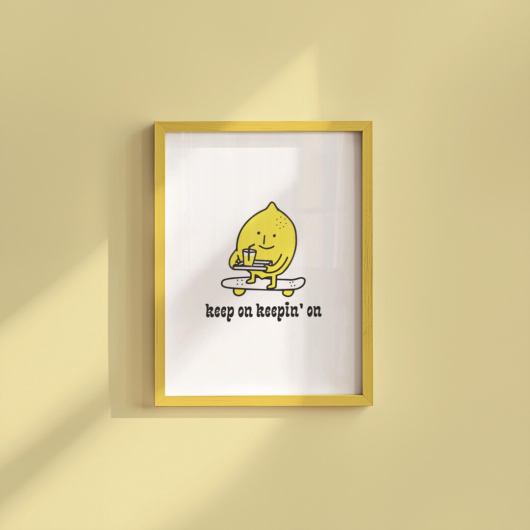 Keep on Keeping On, Retro Quote, Digital Prints Art, Downloadable Art ...