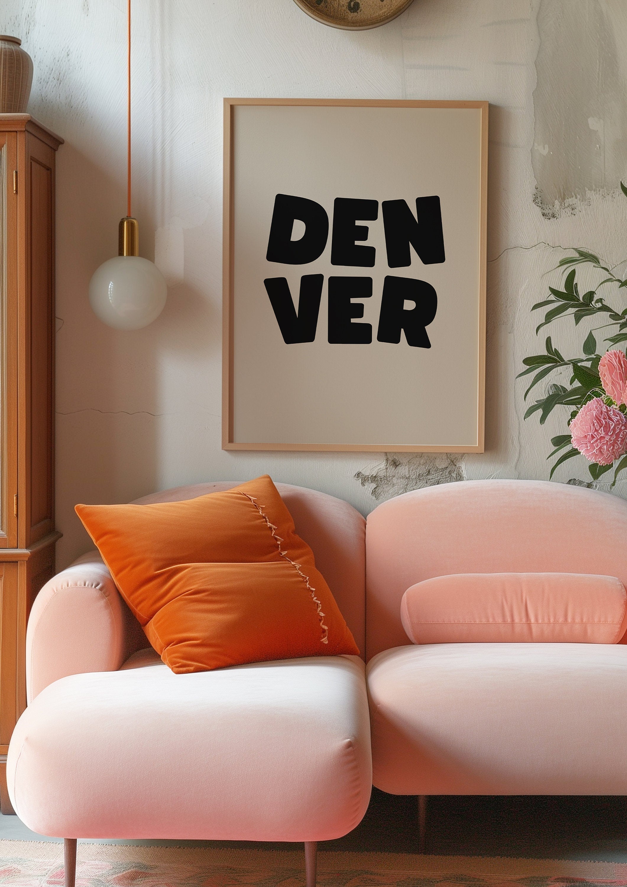 Denver Typography Art Print: Trendy Wall Decor (digital Download) - Etsy