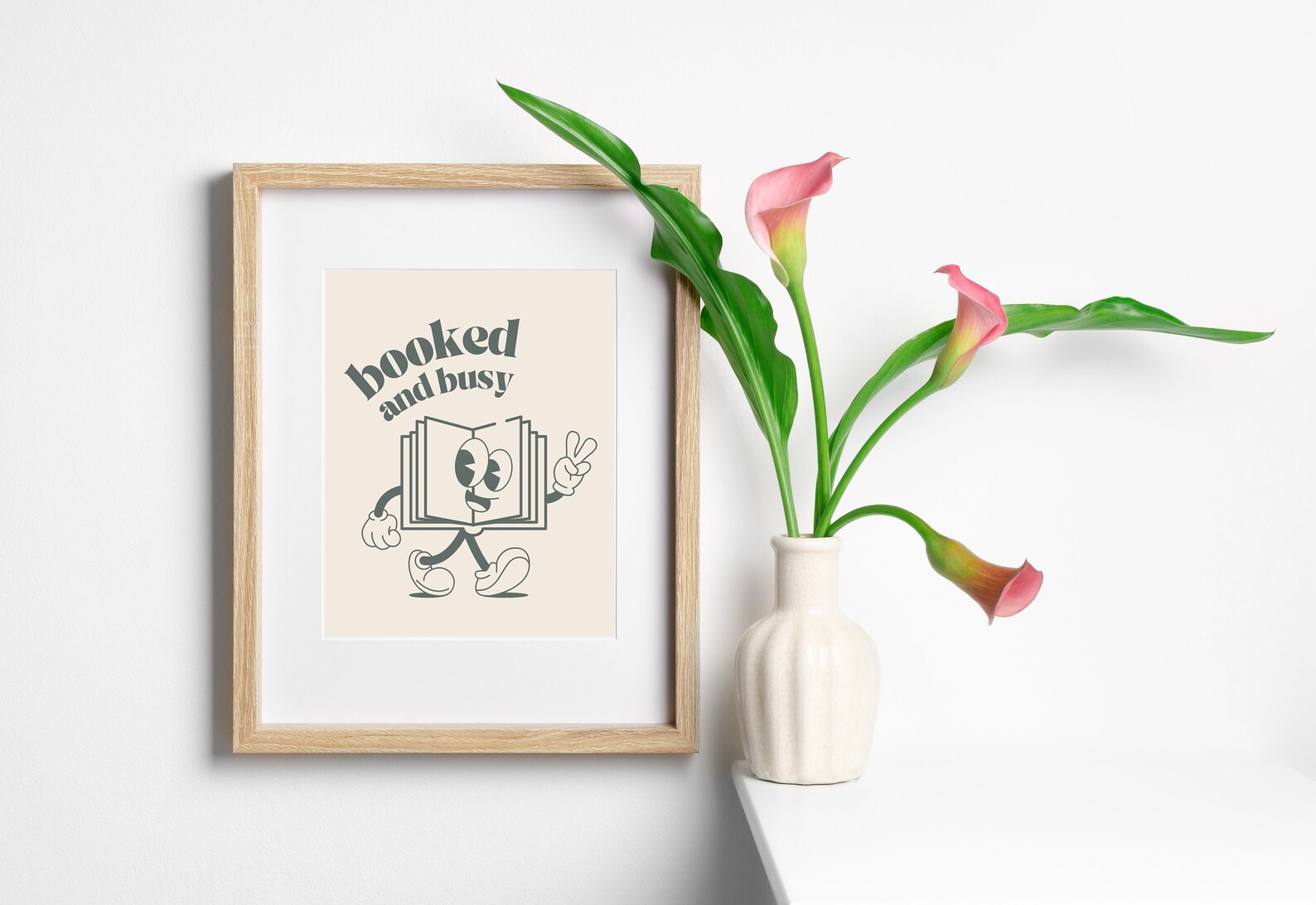 Classroom Art Decor-book Wall Art-retro-poster Print-booked and Busy ...
