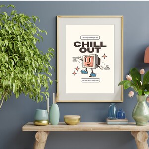 Chill Out-digital Download-wall Print-tv Retro Cartoon-digital Print ...