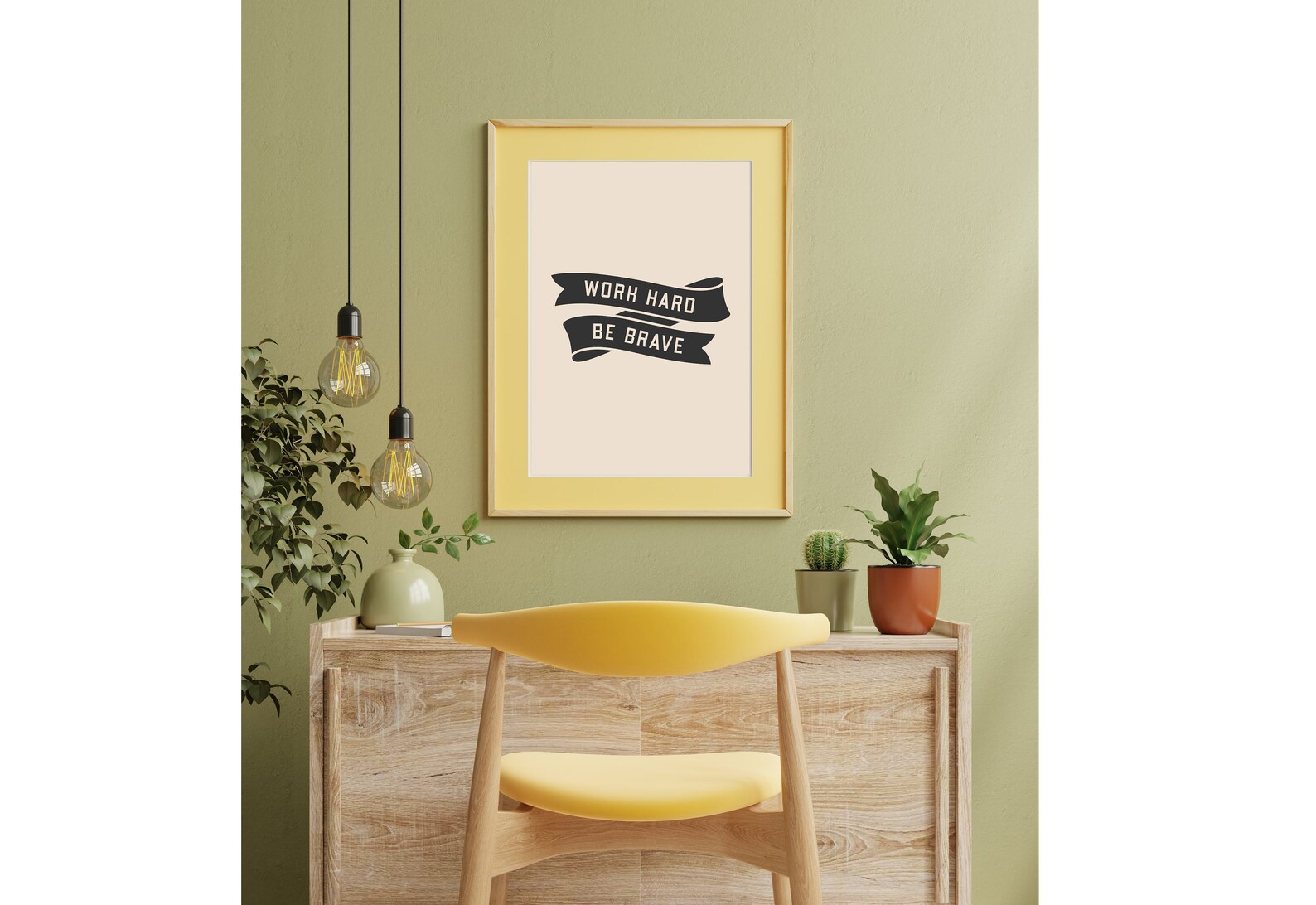 Inspo Art, Work Hard Print, Wall Art Prints, Retro Typography Poster ...