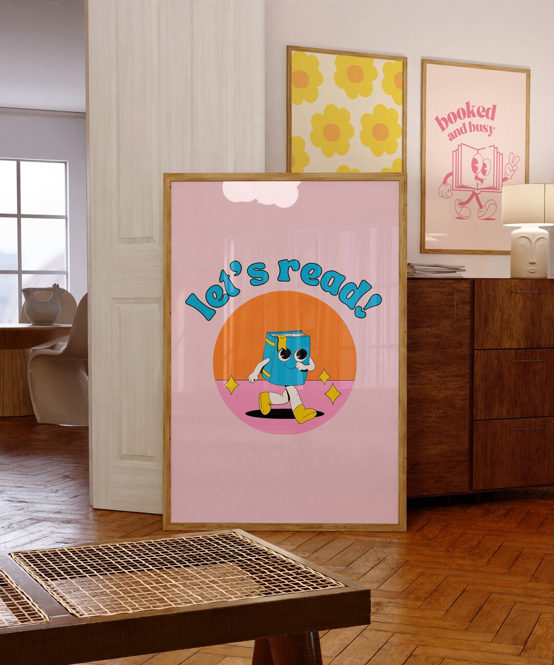 Let's Read Poster, Reading Decor, Digital Prints, Inspirational Art ...