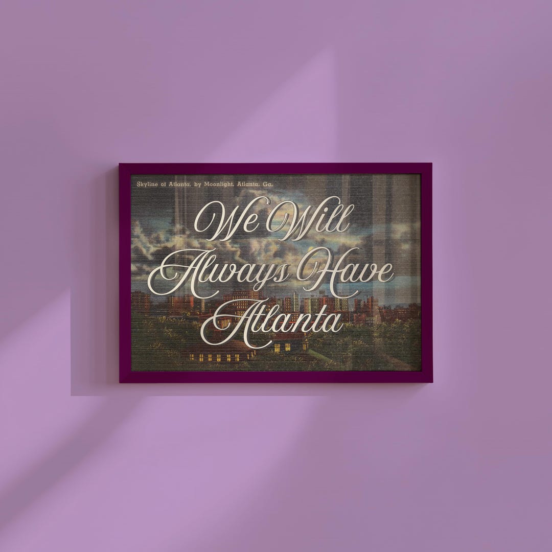 Atlanta Posters, Atlanta Art Print, Retro Photograph, Retro Photo Art ...