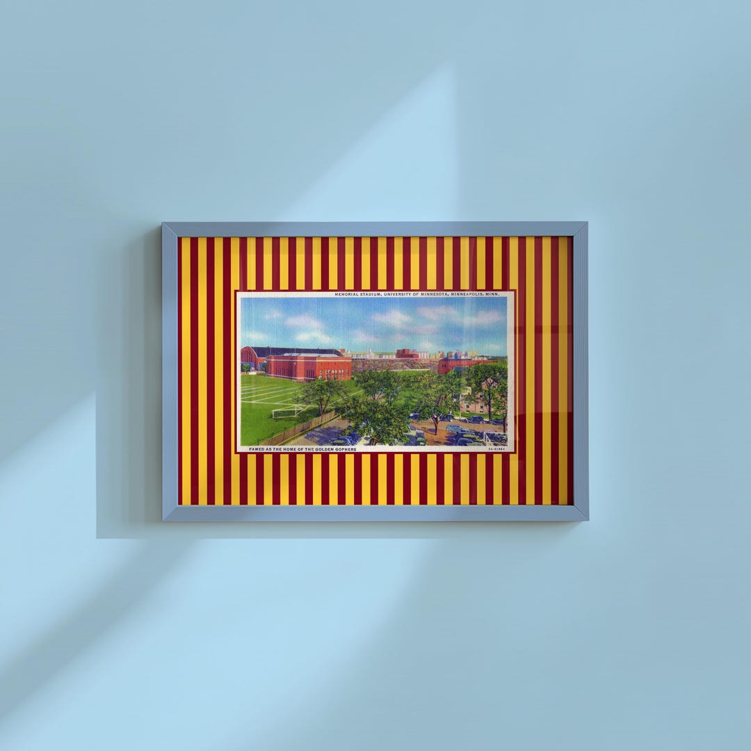 Minnesota Gophers Football Art Print - College Dorm Wall Decor - Etsy