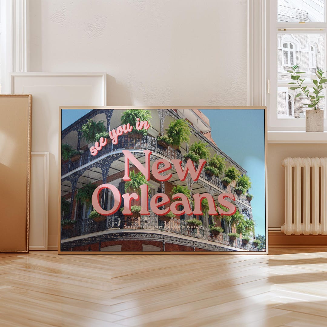 New Orleans Art Print, New Orleans Poster, NOLA Art, NOLA Poster ...