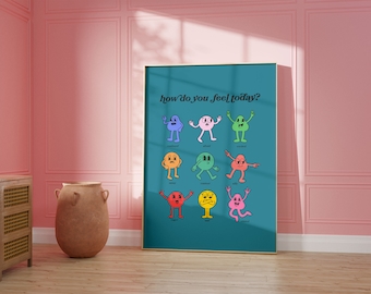 How Do You Feel Today, Classroom Poster, Classroom Resource, Digital ...
