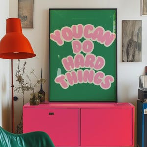 Floral Posters Set of 15, Pink & Blue Apartment Art Prints, Fun Dorm ...