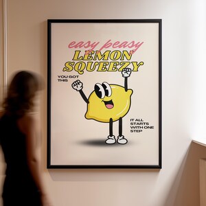 Easy Peasy Lemon Squeezy, Printable Classroom Poster, Digital Prints ...